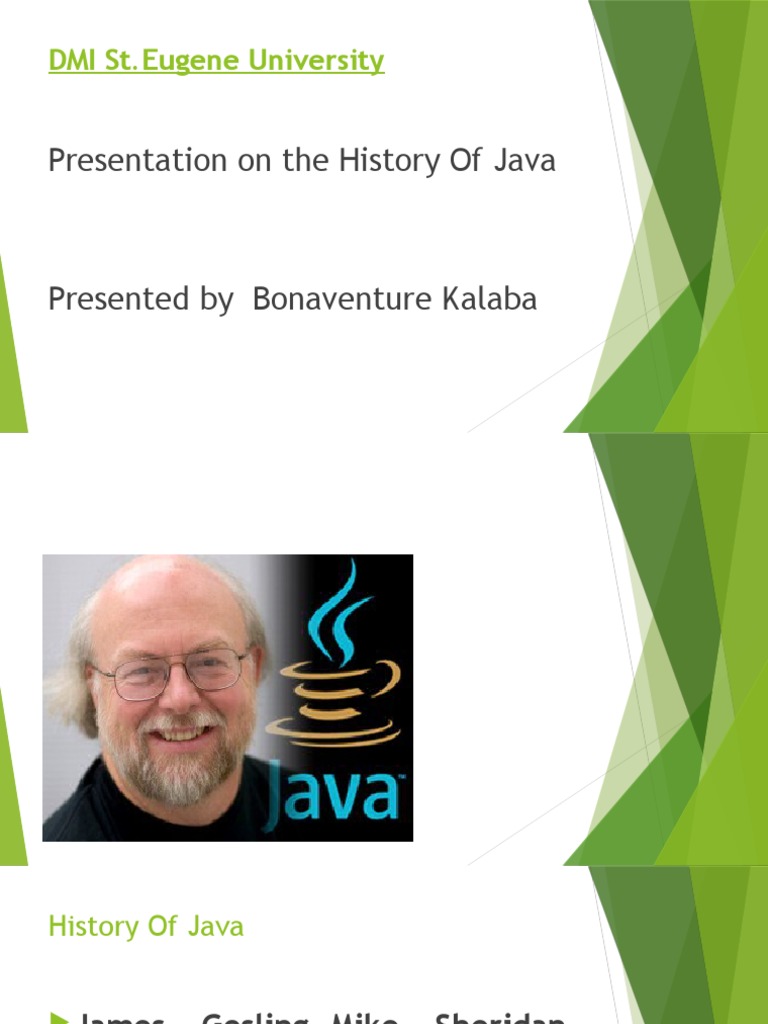 DMI ST - Eugene University: Presentation On The History of Java | PDF