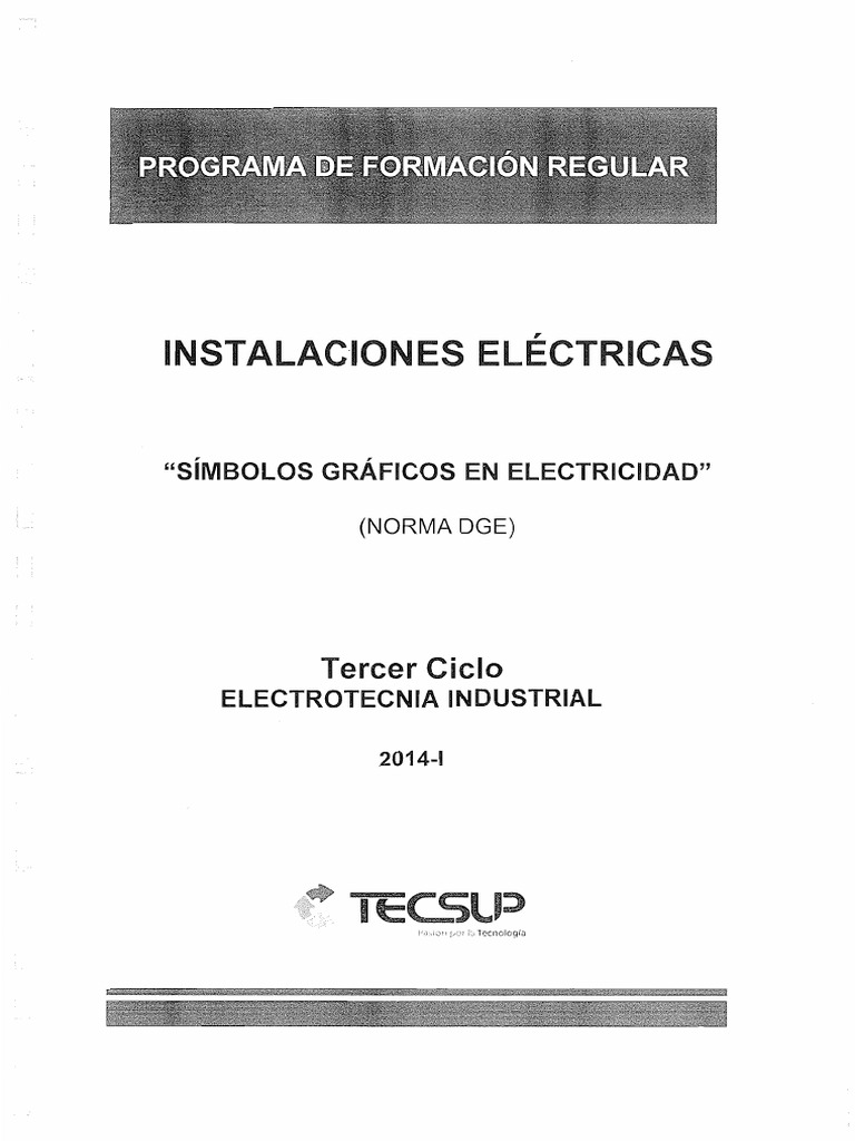 Simbolos Graficos en Electricidad (Norma Dge) PDF | PDF