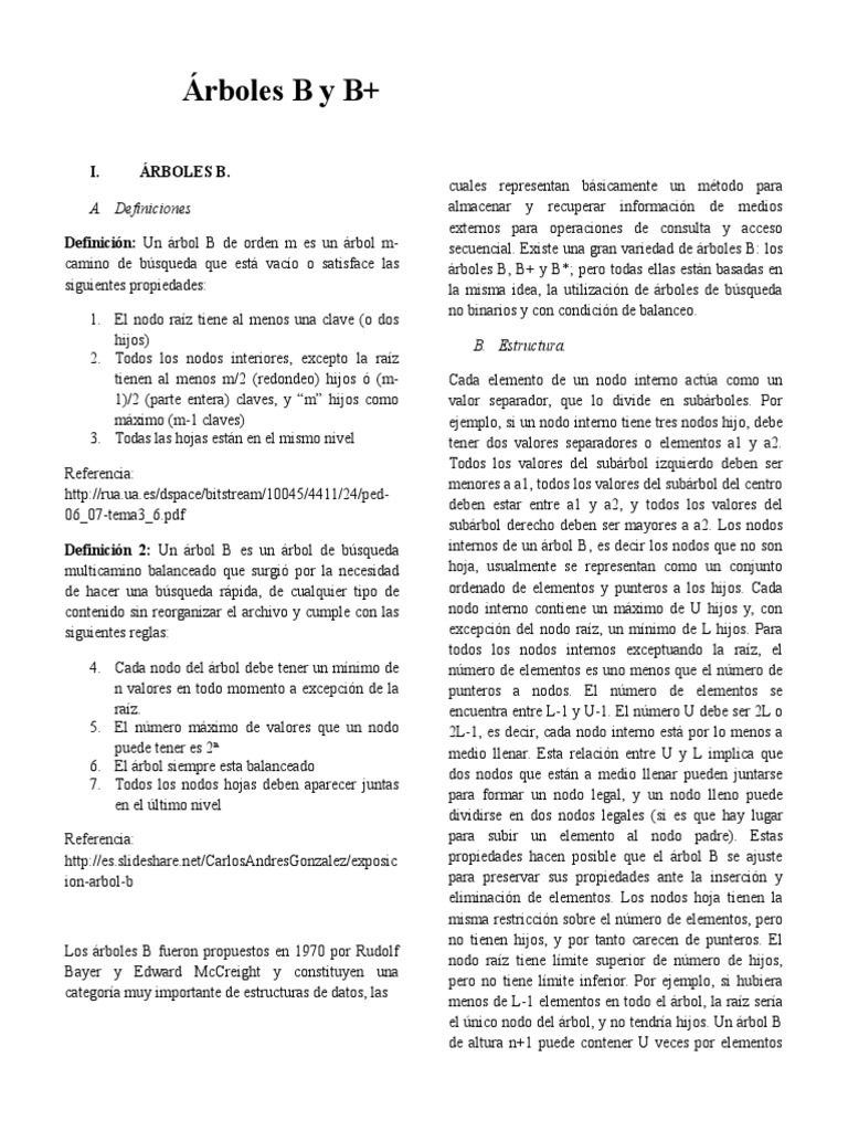 Arboles B | PDF | Áreas de informática | Science