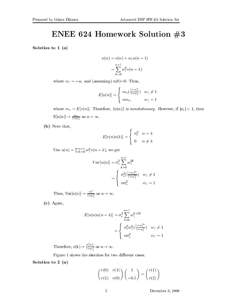 630 hw3 Soln | PDF | Linear Algebra | Mathematical Analysis