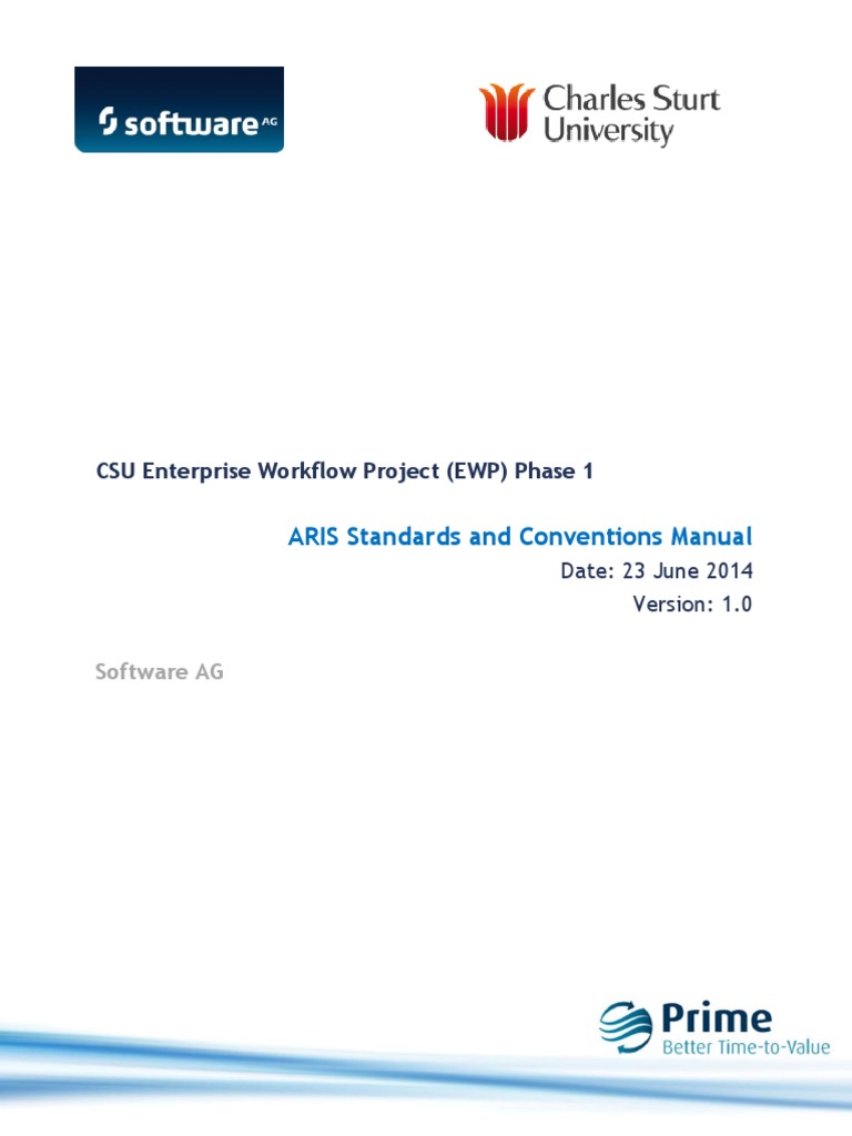 CSU ARIS Modelling Standards and Conventions Manual V1 0 | PDF ...