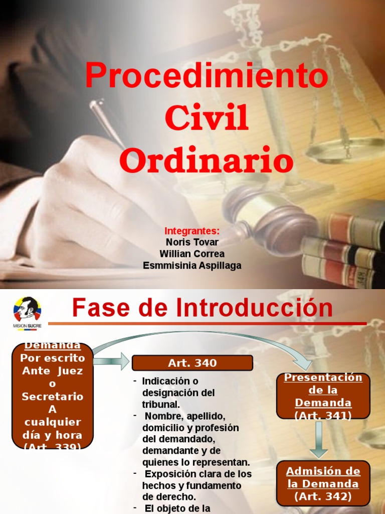 Procedimiento Civil Ordinario | PDF