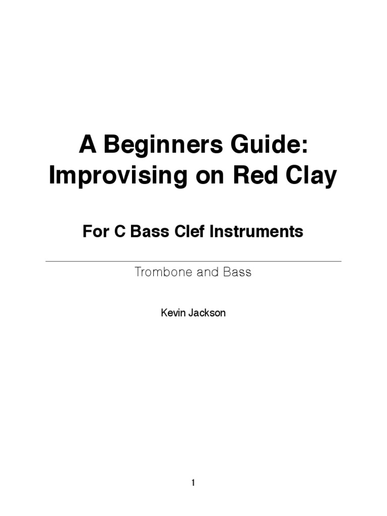 Red Clay C Bass Clef Pip | PDF | Funk | Music