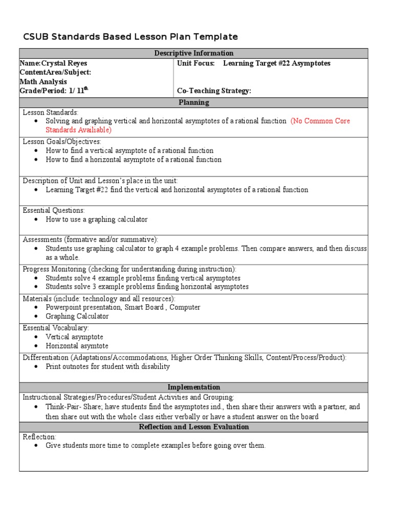 lesson plan -samr 1 | Lesson Plan | Strategic Management