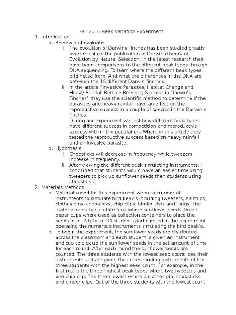 Anthropology Lab Report 1 | PDF | Scientific Method | Experiment
