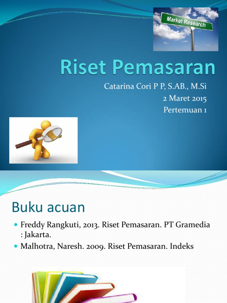 Konsep Riset Pemasaran | PDF