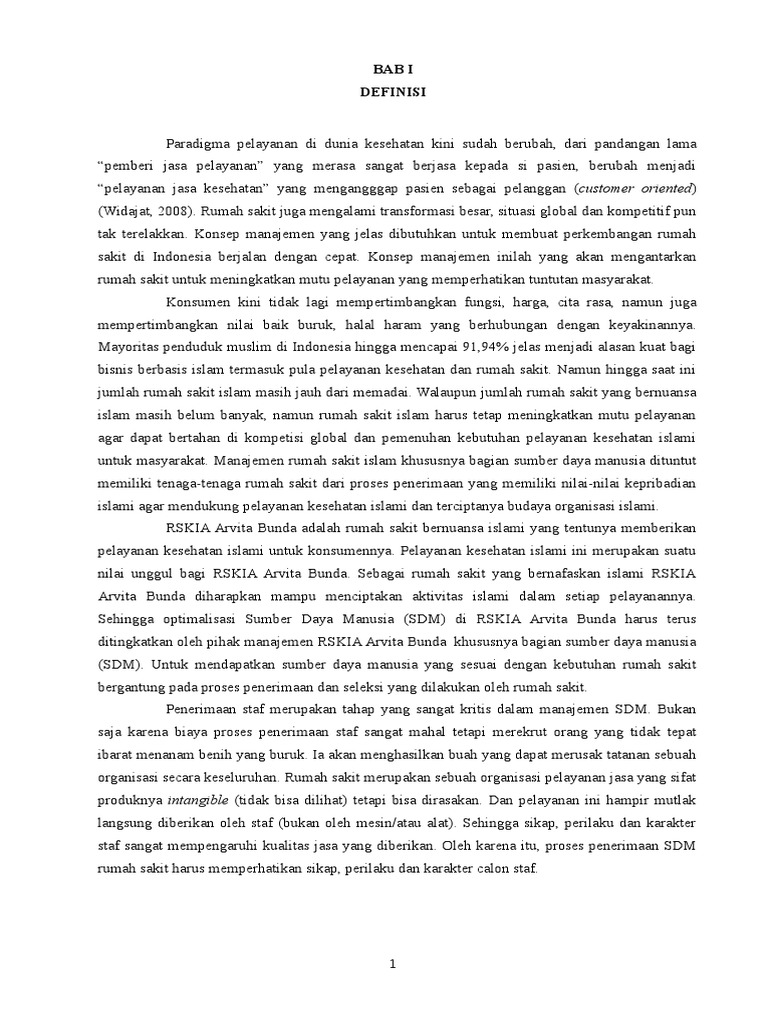 Panduan Penerimaan Staf | PDF