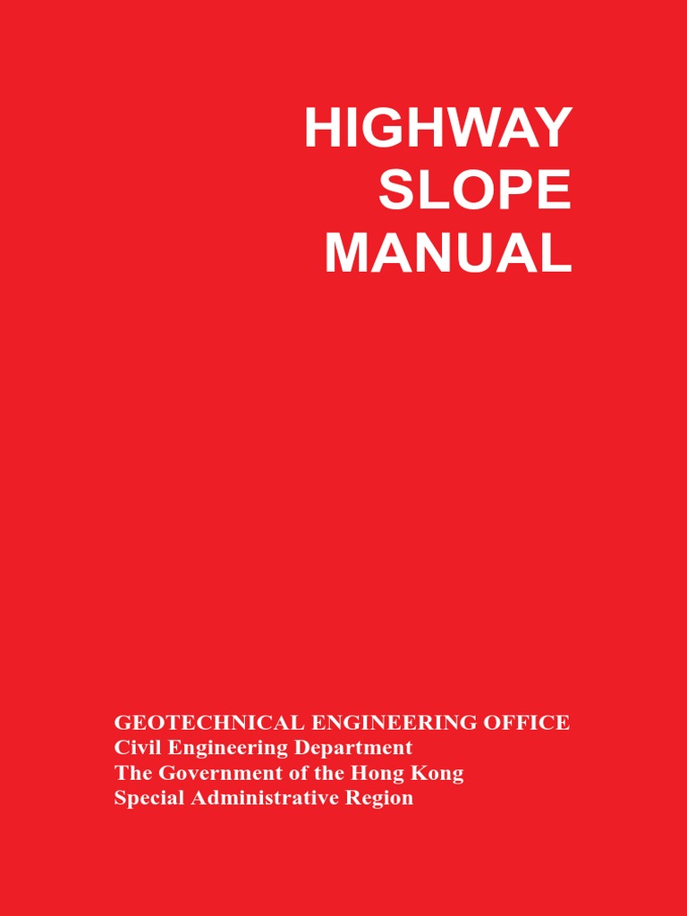 Highway Slope Manual | PDF | Landslide | Geotechnical Engineering