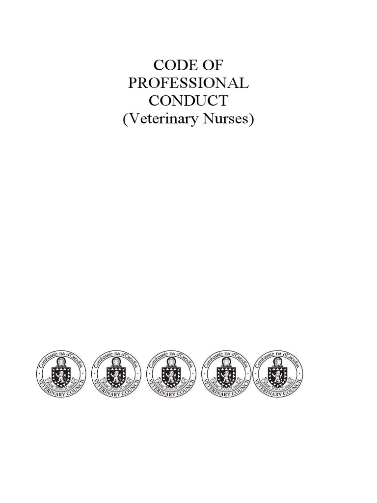 Code of Professional Conduct (Veterinary Nurses) | PDF | Animal Welfare ...