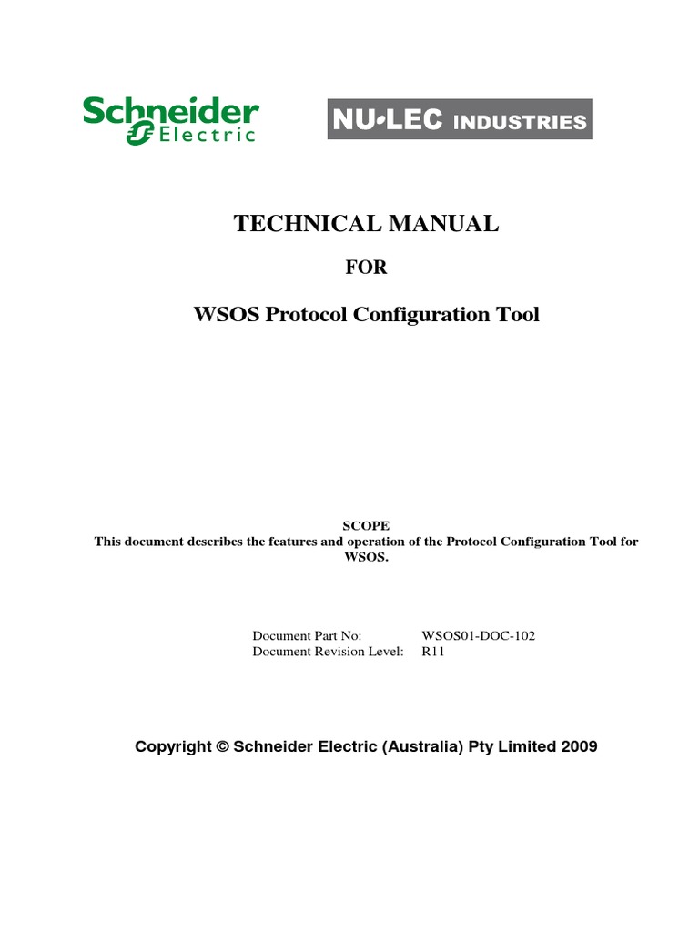 Technical Manual For WSOS Protocol Configuration Tool | PDF | Communications Protocols ...