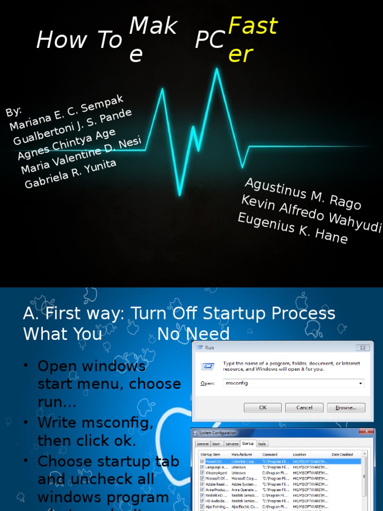 How To Make PC Faster | PDF