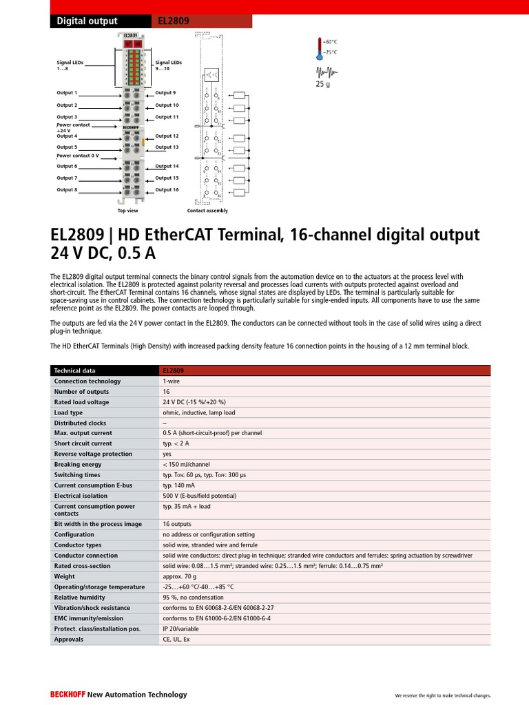 EL2809 16 Saidas Digitais | PDF