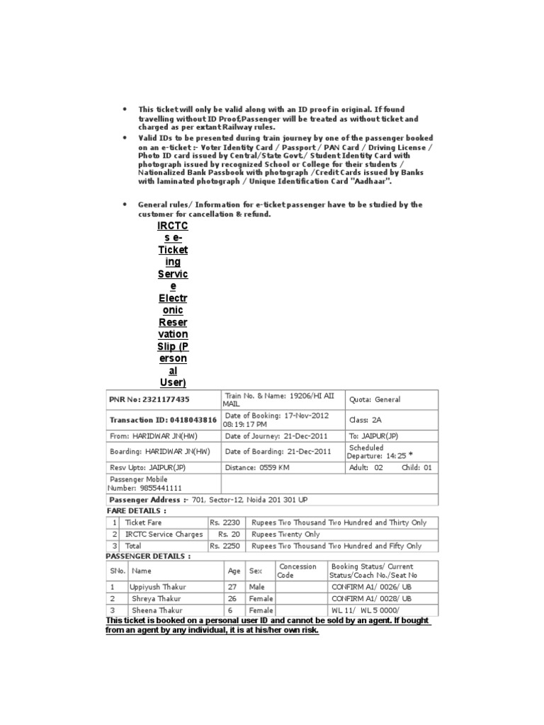 E-Ticket Guidelines and Passenger Info | PDF | Finance & Money Management