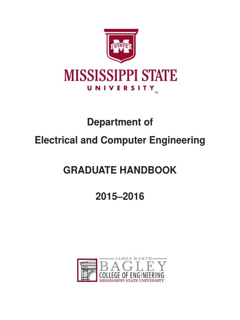 Ece Graduate Handbook 2015 | PDF | Thesis | Graduate School