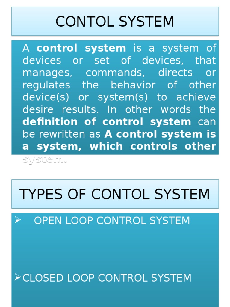 Control System | PDF | Control System | Control Theory