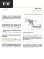 Fish Pond Construction | PDF | Pond | Drainage