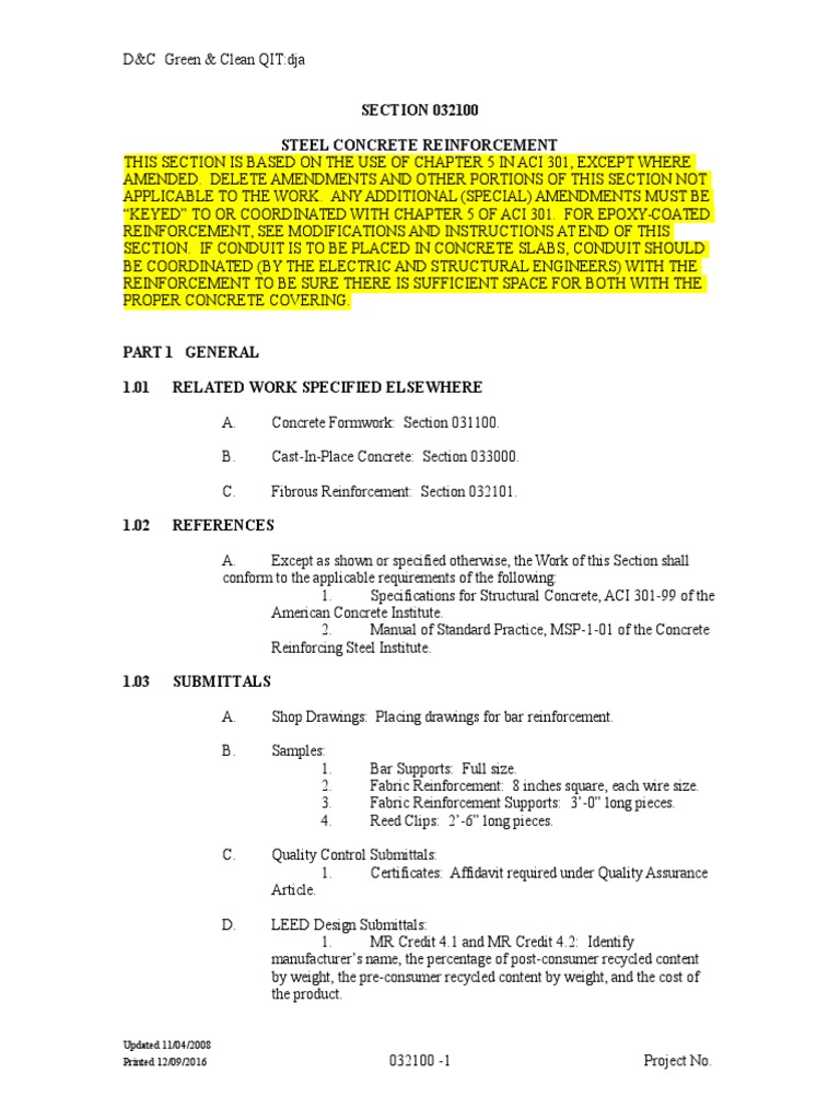 Steel Concrete Reinforcement | PDF | Concrete | Building