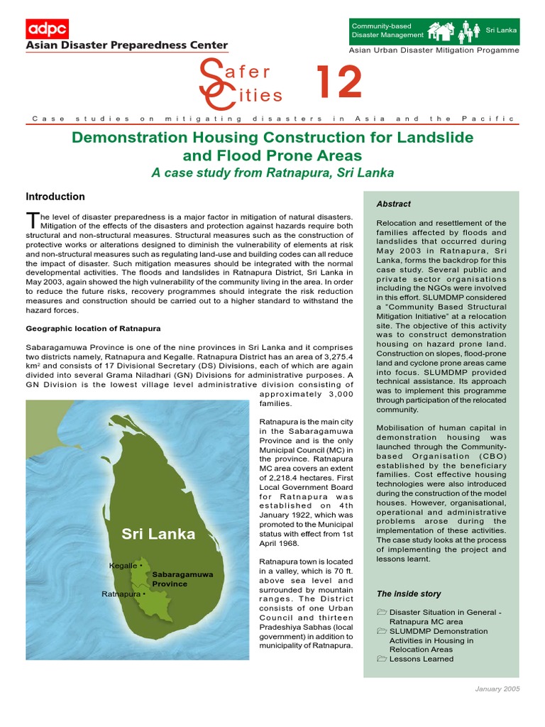 Srilanka Flood Case Study | PDF | Emergency Management | Flood
