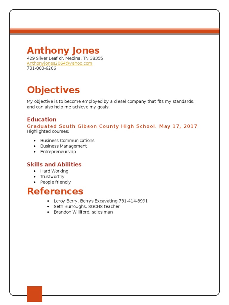 Anthony Resume | PDF