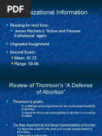 Thomsom - A Defence of Abortion | PDF | Human Reproduction | Social ...