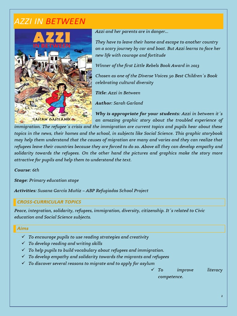 Azzi in Between - Activites | PDF | Refugee | Reading Comprehension