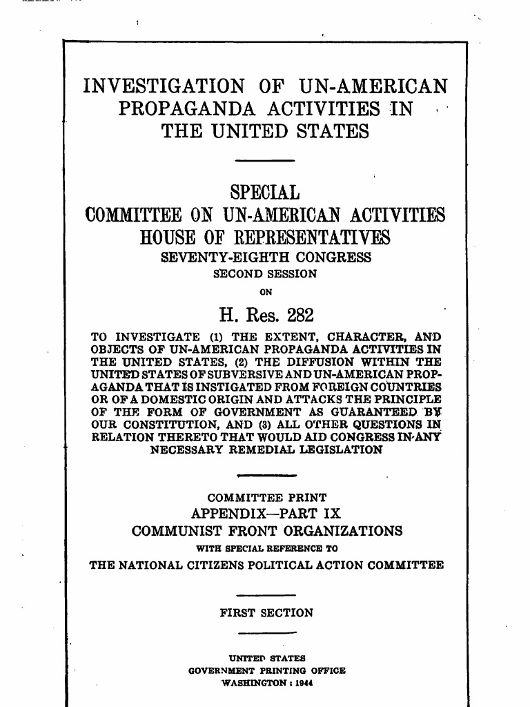 Communism: FRANK MARSHALL DAVIS, UN-AMERICAN PROPAGANDA ACTIVITIES IN ...