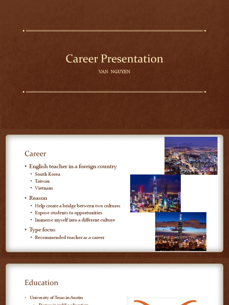 Career Presentation | PDF
