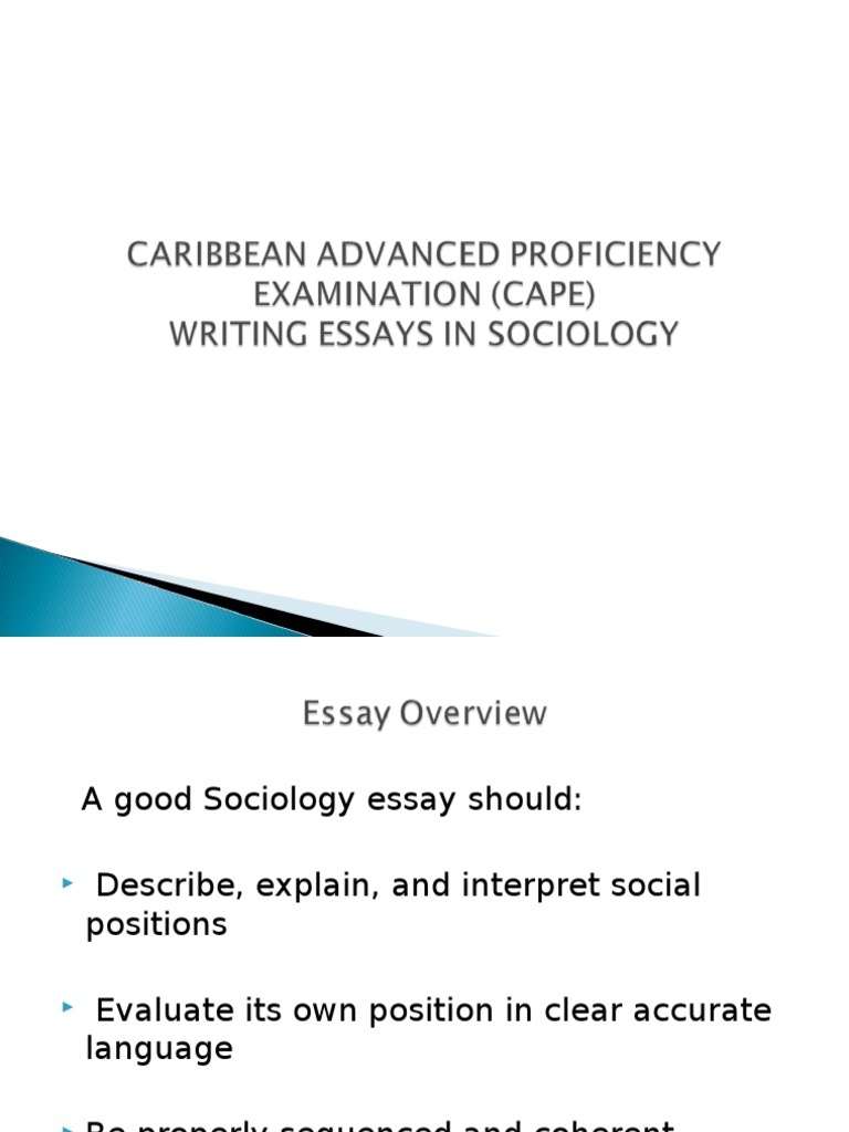 Writing Effective Sociology Essays | PDF