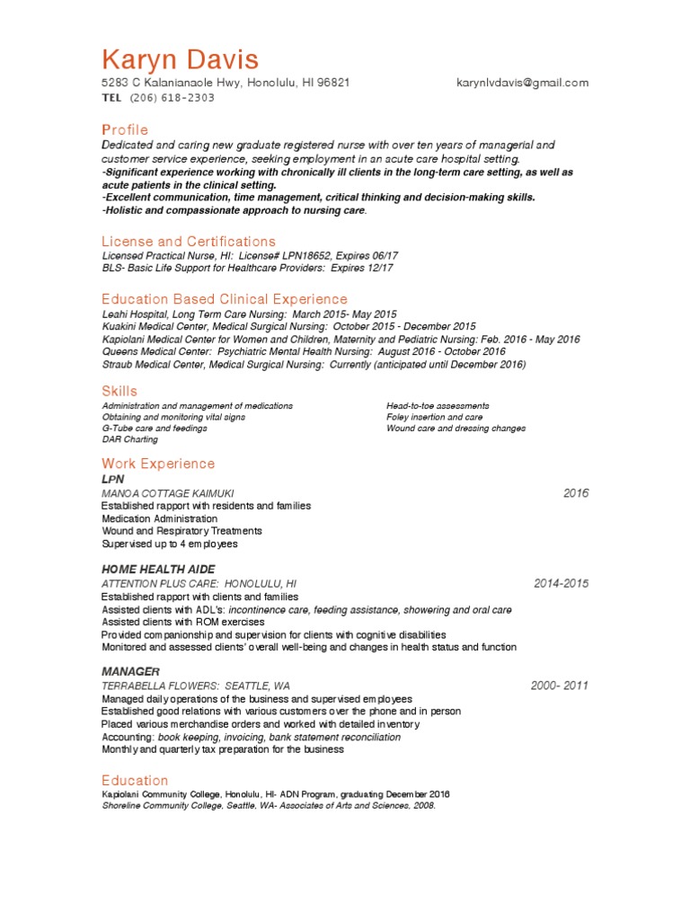 Eportfolio Resume | PDF