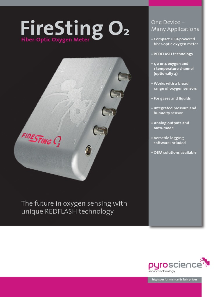 Firesting O2 Flyer | PDF | Sensor | Optical Fiber