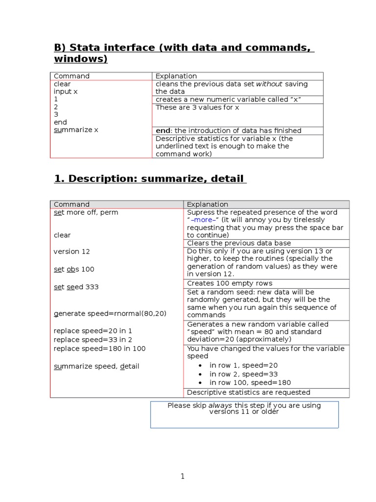 Stata Commands for Data Analysis | PDF | Regression Analysis | Analysis ...