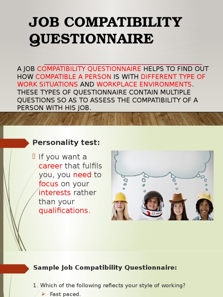 Job Compatibility Questionnaire | PDF