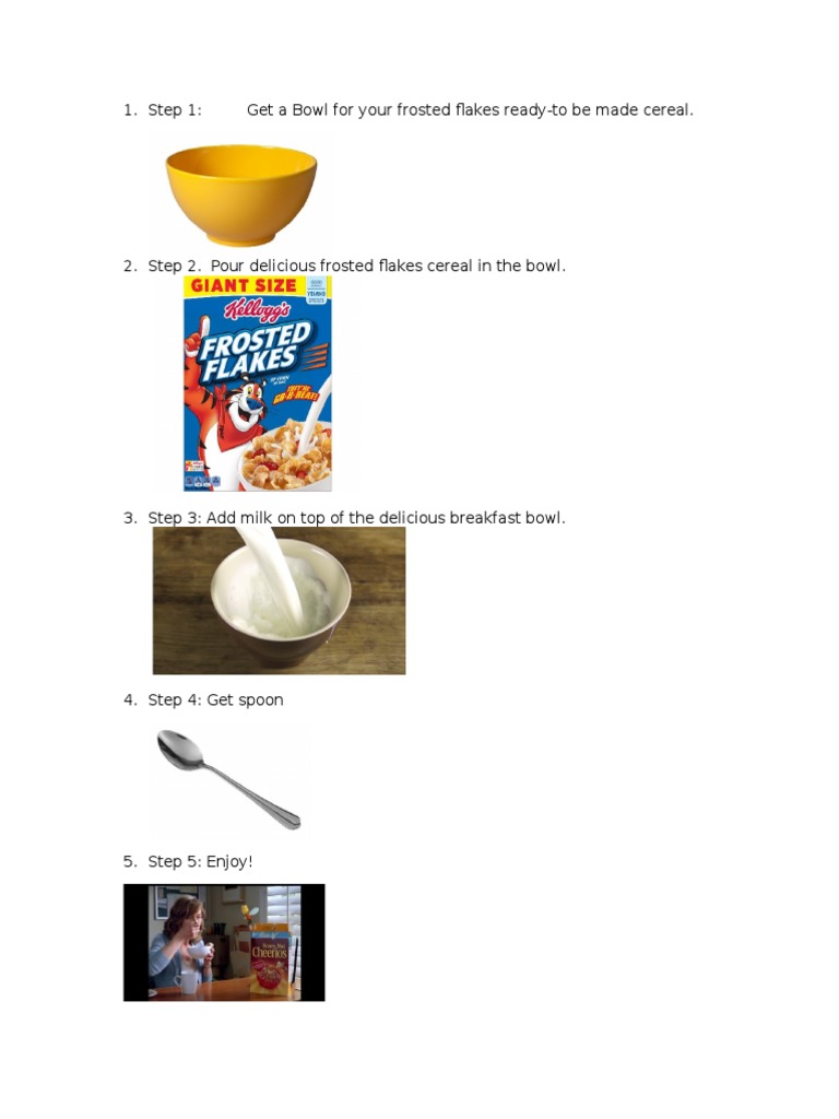 Cereal Directions | PDF