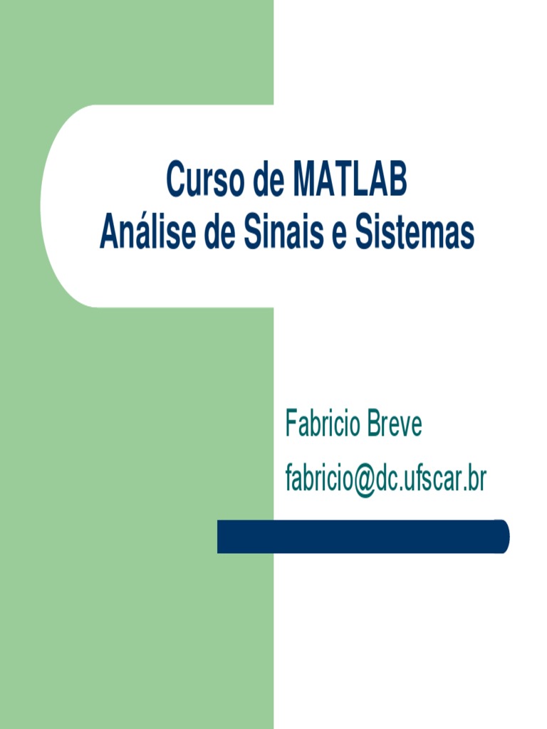 Curso MATLAB PDF | PDF | Matlab | Ciência da Computação