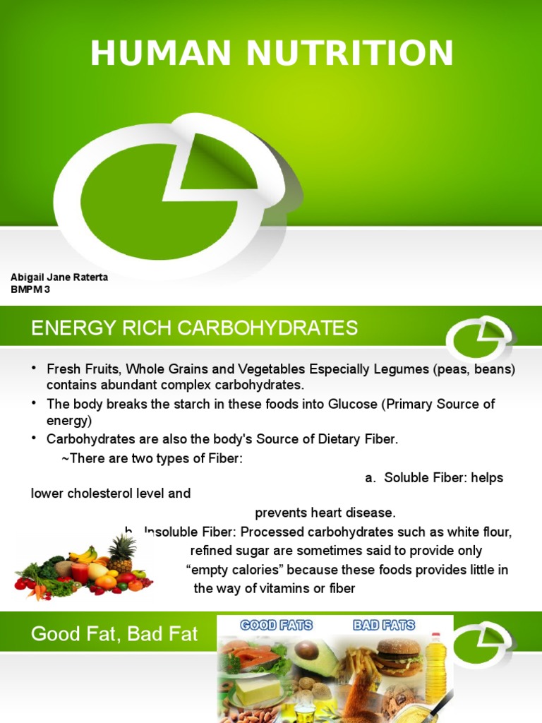 Human Nutrition Project | PDF