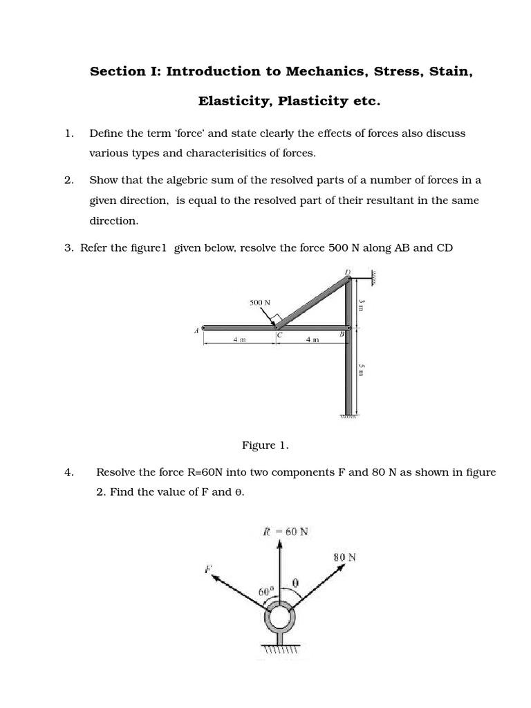 Assignment 1 MOS | PDF | Bending | Stress (Mechanics)