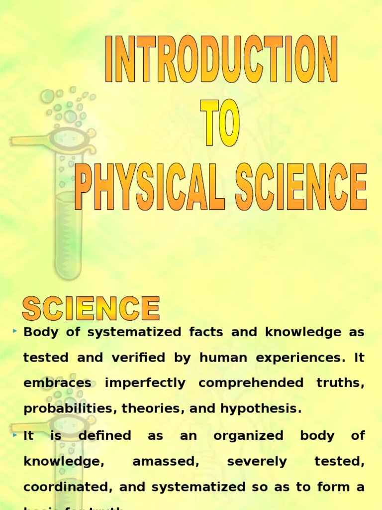 Introduction To Physical Science | PDF | Theory | Science