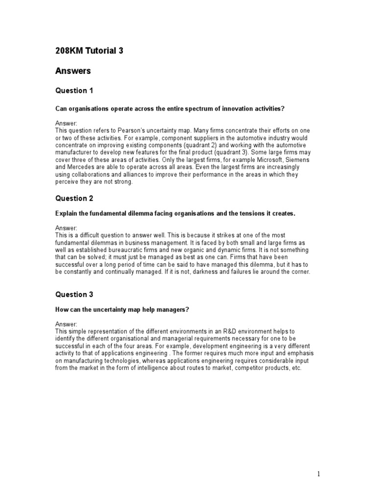 Managing Innovation with Pearson's Map | PDF | Innovation | Orchestras