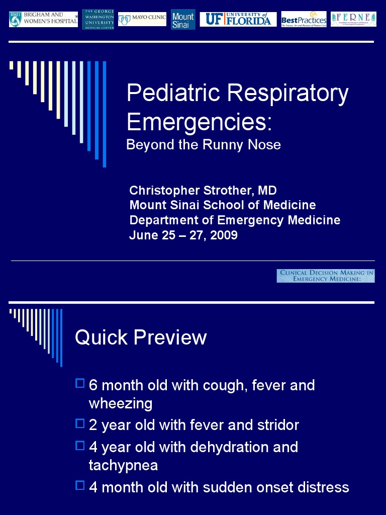 Pediatric Respiratory emergency | Pulmonology | Diseases And Disorders