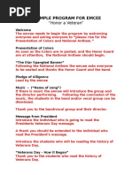 Flag Raising Ceremony Emcee Script | PDF