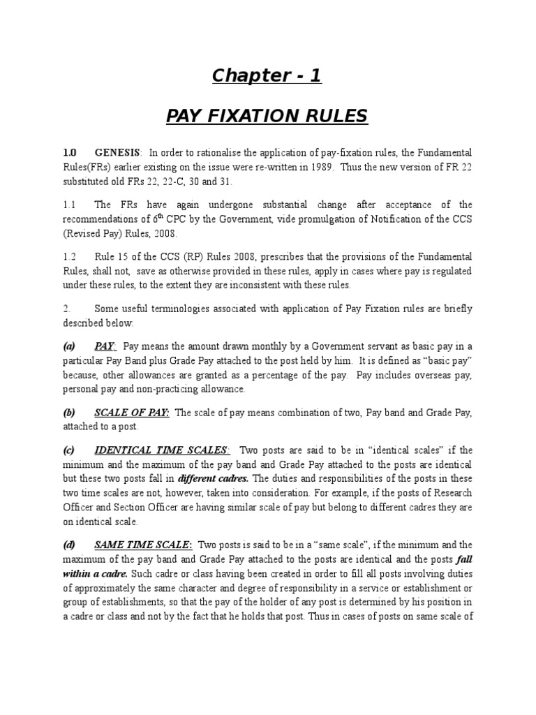 1430209312workshop On Pay Fixation (WPF) - Reading Material | PDF ...