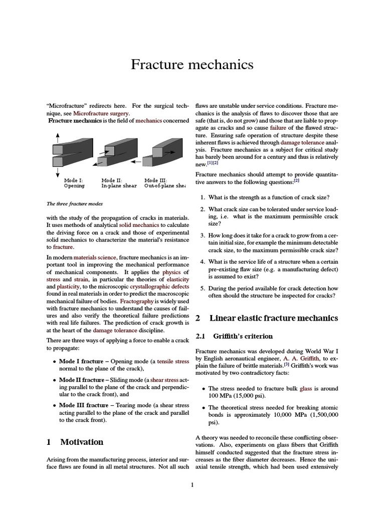 Fracto Non-Linear Mechanics | PDF | Fracture Mechanics | Fracture