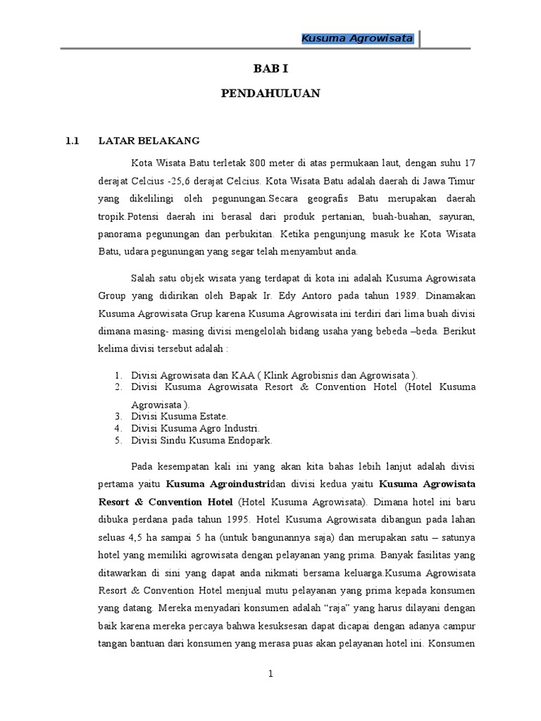 Contoh Proposal KKL | PDF