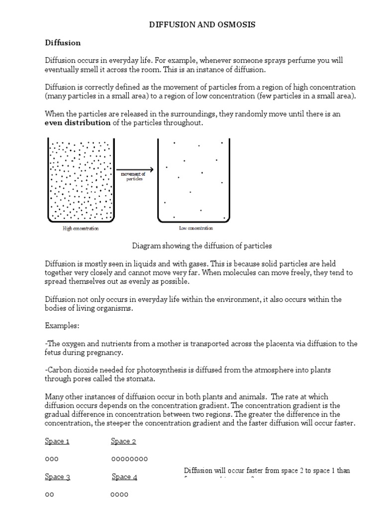Understanding Diffusion, Osmosis, and Active Transport: The Movement of Particles and Water ...