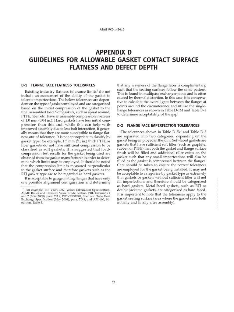 Gasket Seating Face Tolerance PDF | PDF | Industrial Processes | Materials