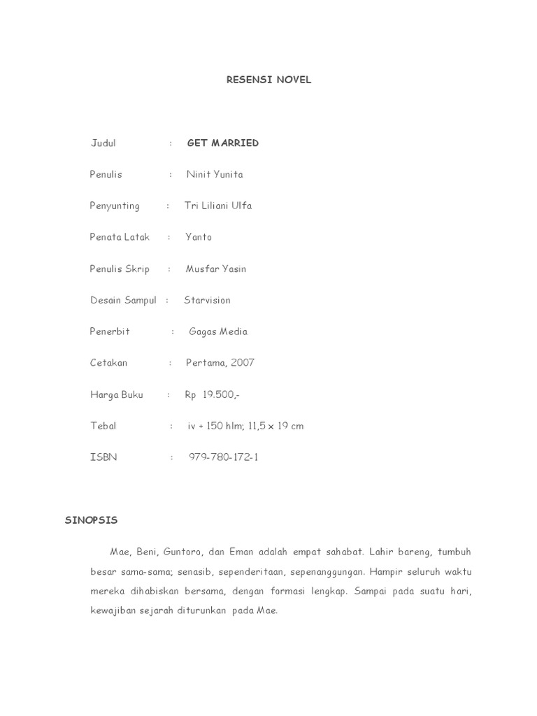 Get Married | PDF | Fiksi Misteri, Thriller, & Kejahatan