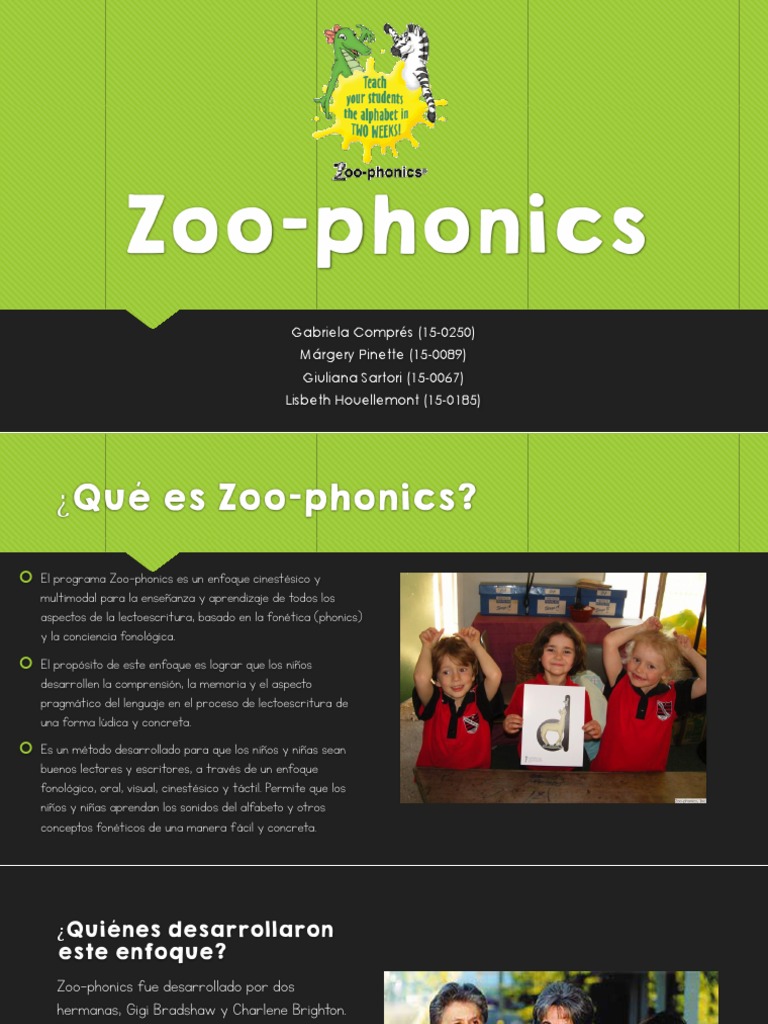 Zoo Phonics | PDF | Escritura | Aprendizaje