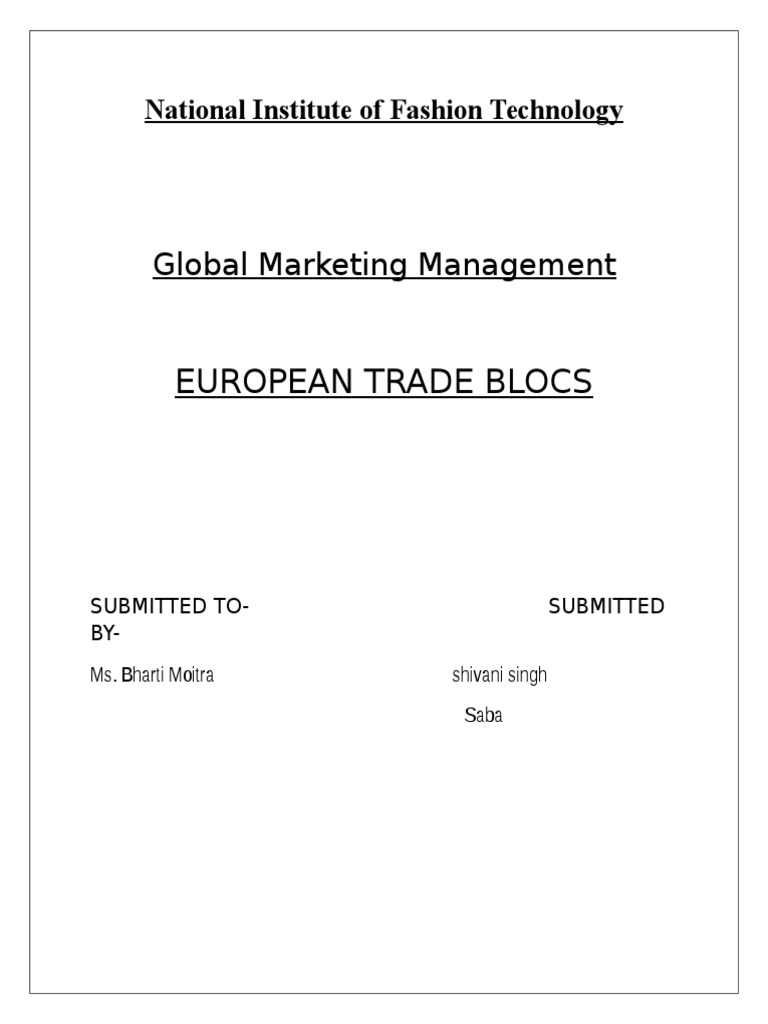 Trade Blocks Europe | PDF | European Economic Area | European Union