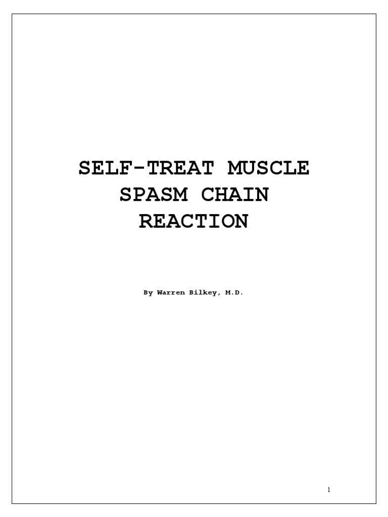 Muscle Spasm Chain Reaction Book - Chapter 0 - Title Intro | PDF | Pain ...
