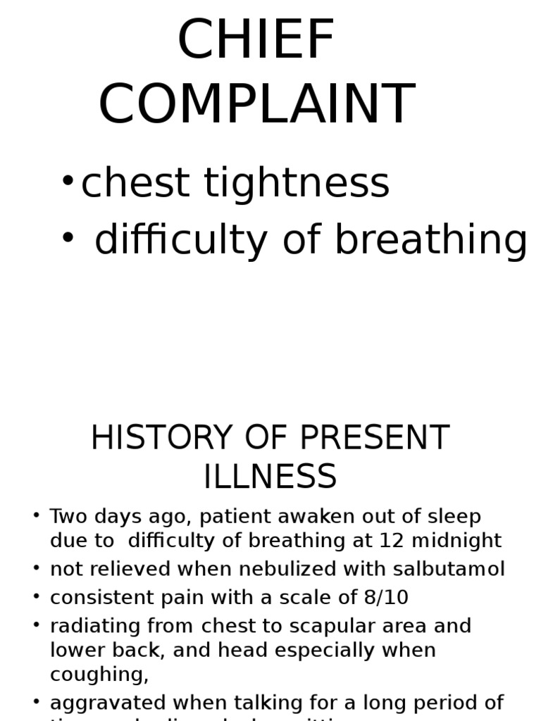 CC Hpi Pmi | PDF | Cough | Clinical Medicine